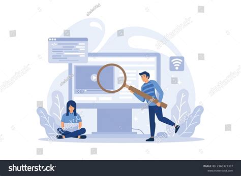 Engineer Team Project Development Template Developer Stock Vector
