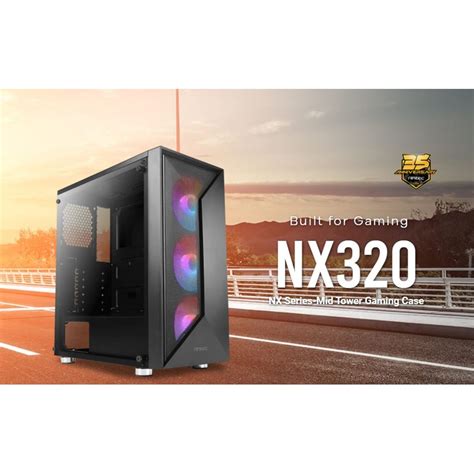 Buy Antec Nx320 Atx M Atx 3x Rgb 120mm Fan Included Tempered Glass Led Control Button Usb 3