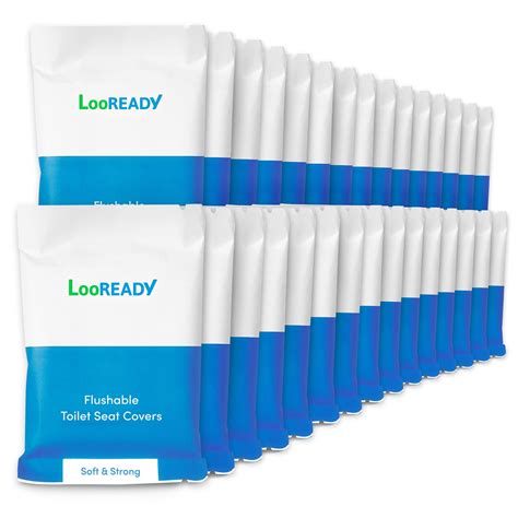 Looready Flushable And Disposable Toilet Seat Covers 100 Flushable