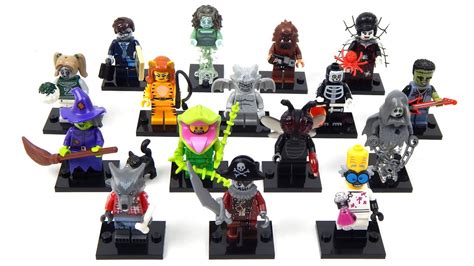 Lego Minifigures 71010 Series 14 Speed Build All 16 Monsters Youtube