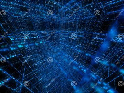 3d matrix stock illustration. Illustration of grid, network - 3387799