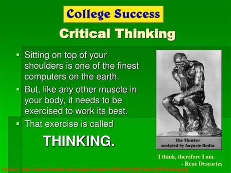 Ppt Critical Thinking Powerpoint Presentation Free Download Id301003