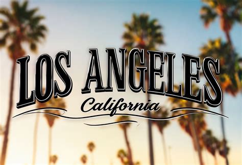 Bold Los Angeles California Collegiate Text Sticker Playground