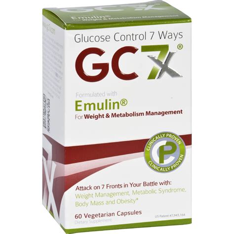 Gc7x Featuring Emulin 60 Veg Capsules Metabolism Capsule Natural Caffeine