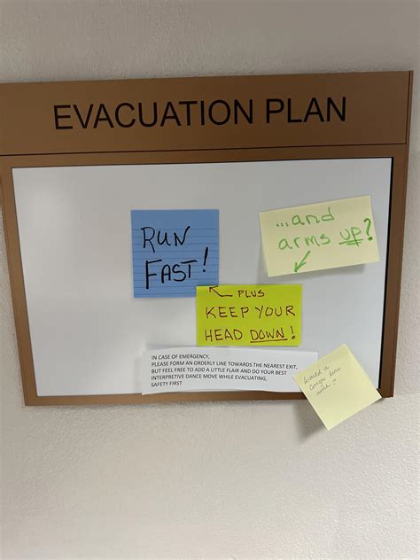 Updated Evacuation Plan At My Office Rfunny