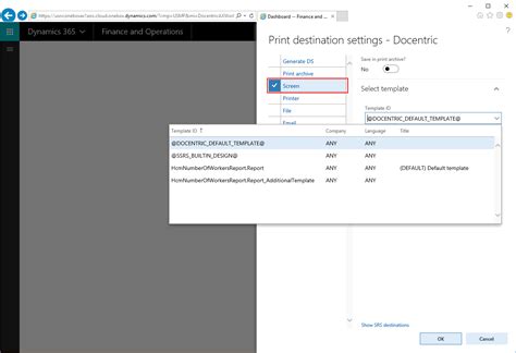 How To Use Multiple Templates Per Report Docentric Ax