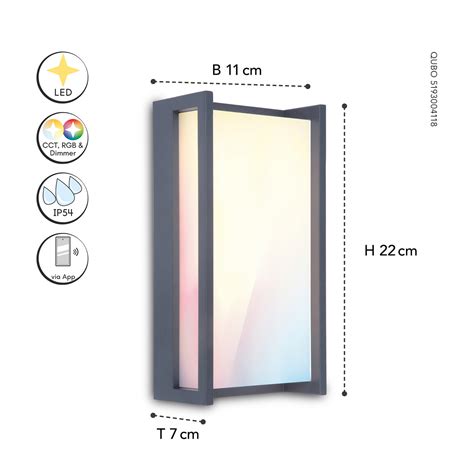 Qubo Led Outdoor Wall Light Rgbw Smart Lightsie
