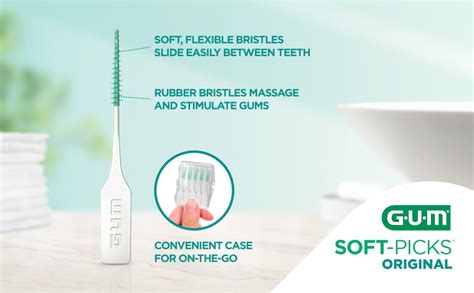 Gum Soft Picks® Original Dental Picks Between Teeth Cleaning On The