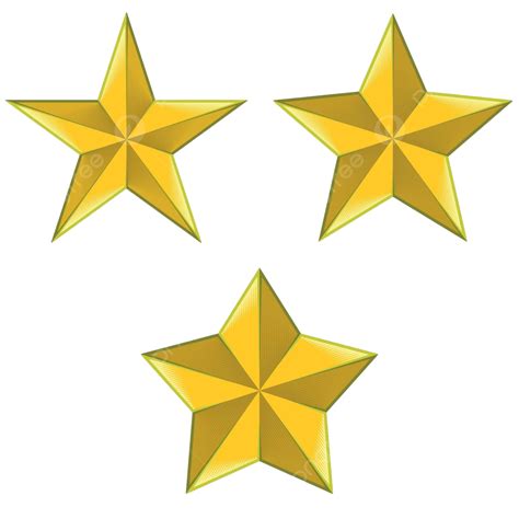Illustration Of Three Types Of 5 Pointed Stars Design Luminaire Logo