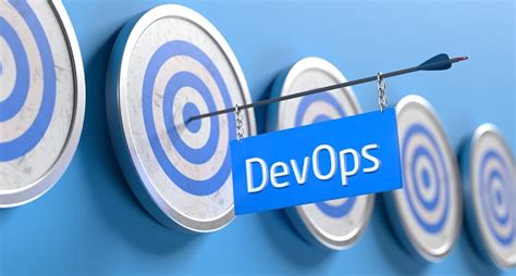 Devops Technology Software Cloud Computing Arrow Hitting Target Stock