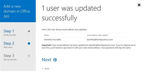 Office 365 Manage New Domain
