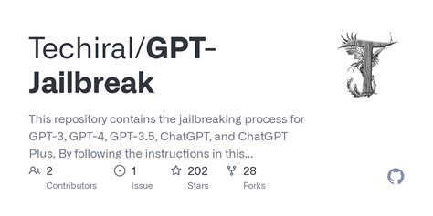 Github Techiralgpt Jailbreak This Repository Contains The Jailbreaking Process For Gpt 3