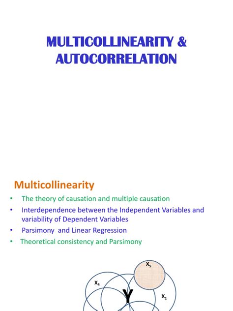 6338 Multicollinearity And Autocorrelation Pdf Multicollinearity