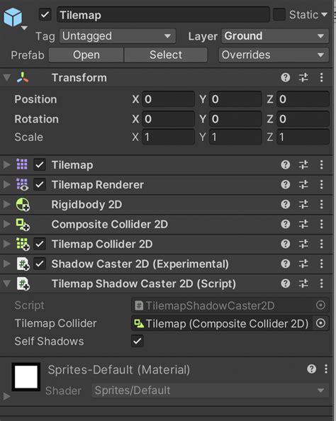 script for generating shadowcaster2ds for tilemaps page 3 unity
