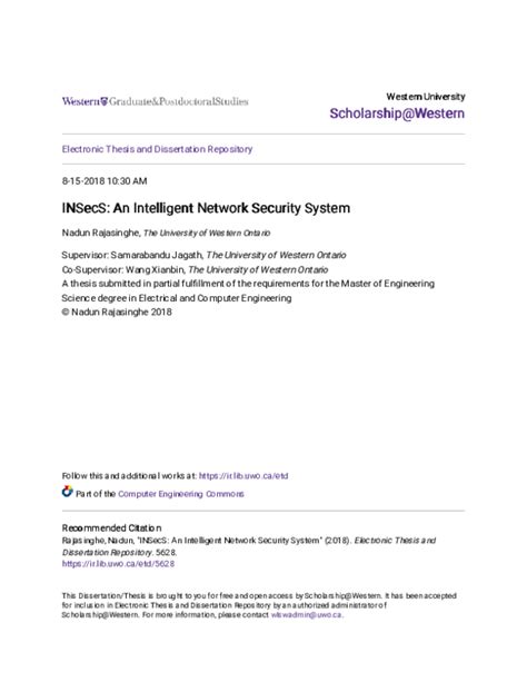 Pdf Insecs An Intelligent Network Security System Nadun Rajasinghe
