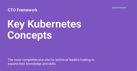 Key Kubernetes Concepts Cto Framework