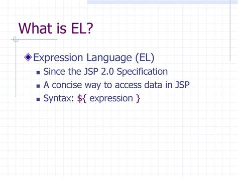Cs3220 Web And Internet Programming Expression Language El Ppt Download