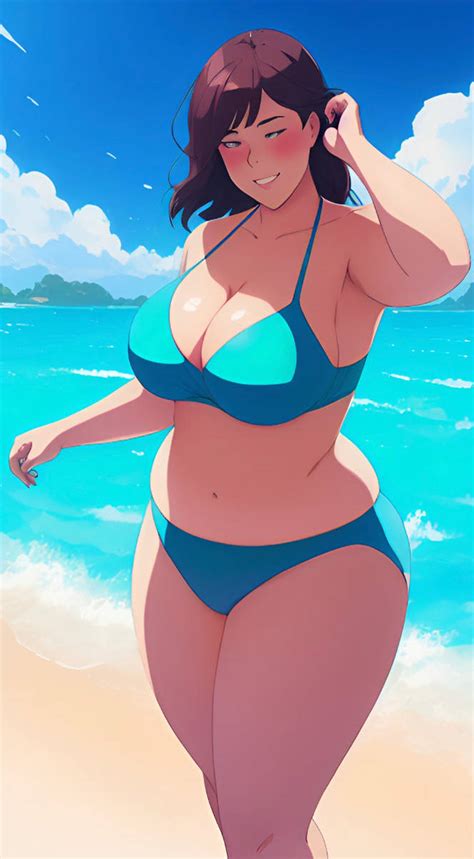 Chubby Beach Babe By Blacksnowmaker On Deviantart