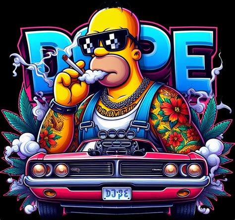 Homer Simpson Weed Png File Dope The Simpsons Cartoon Design 420