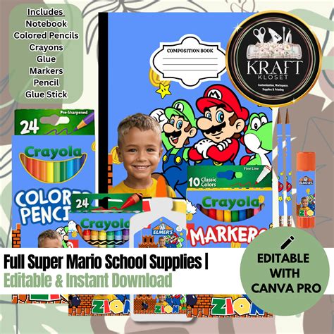 Power Up Your School Supplies With Our Action Packed Super Mario Back