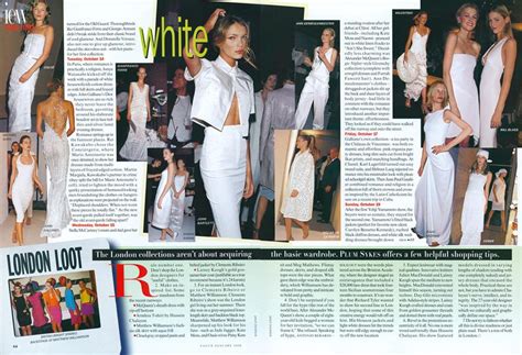 Runway Report London Loot Vogue January 1998