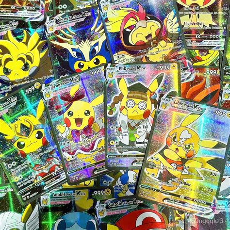 55pcs Pokemon English Cards Box Anime Pikachu Cosplay Kawaii Game
