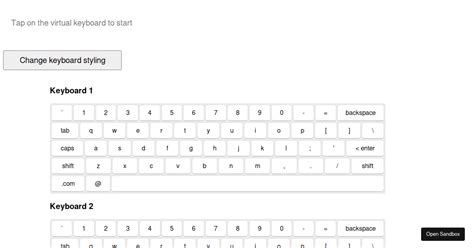 Simple Keyboard Examples Codesandbox