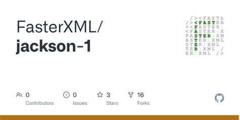Github Fasterxmljackson 1
