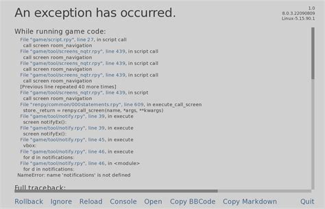 Notify Bug · Issue 11 · Drincs Productionsrenpy Template Old · Github