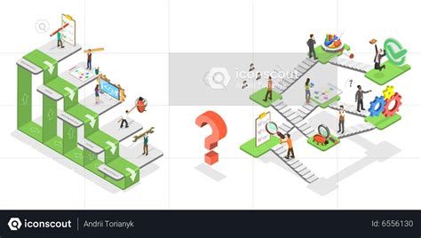 agile vs waterfall methodologies illustration free download business
