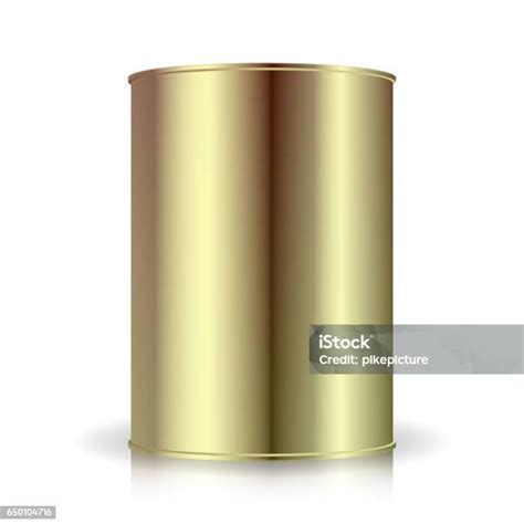 금속 캔 벡터 음식 Tincan 금속 주석 수를 늑 골 통조림 음식 디자인에 대 한 빈 그림자와 반사 현실적인 빈 제품 포장