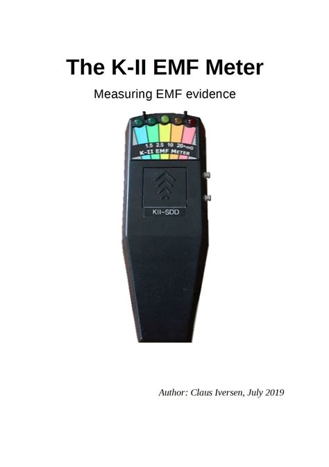 The K Ii Emf Meter Ebook By Claus Iversen Epub Rakuten Kobo United