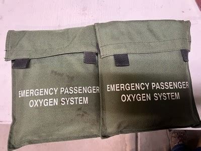 2x Expired Military Epos Oxygen Hoods Sealed Aviation Surplus