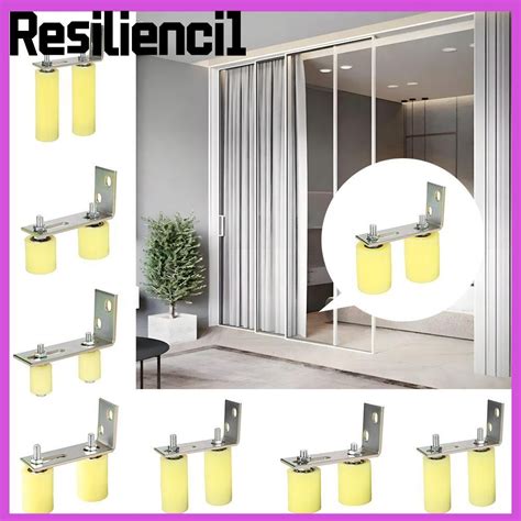 Resilienci1 Slide Gate Guide Roller Set Nylon Thickened Gate Assembly Support Gate Accessories