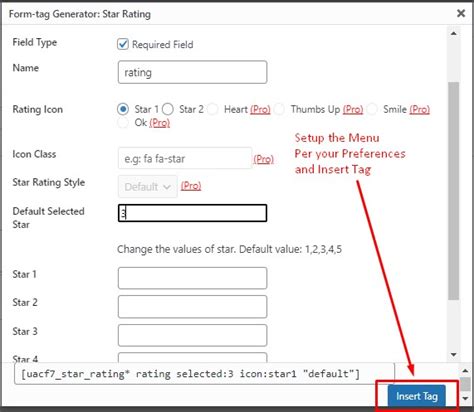 how to add contact form 7 star rating field free plugin themefic