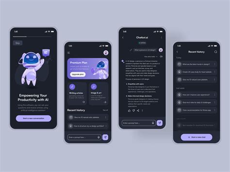 Ai Chatbot App Ui By Ava Fami On Dribbble