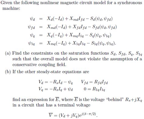 Given The Following Nonlinear Magnetic Circuit Model Chegg