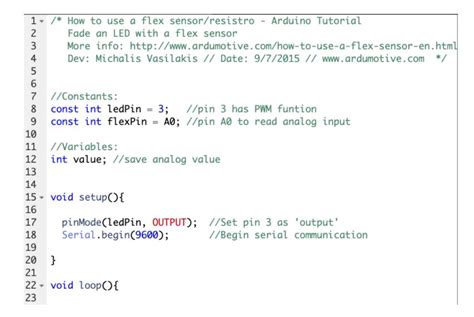 Arduino Flex Sensor Wiring Diagram Flex Sensors With Arduino