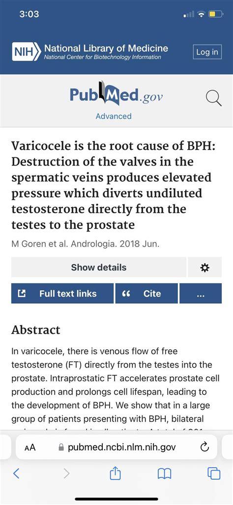 Interesting Connection Between Varicoceles And The Prostate R Hard Flaccid
