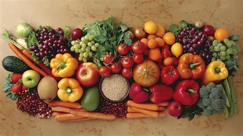 Premium Photo A Variety Of Fresh Fruits And Vegetables Are Arranged