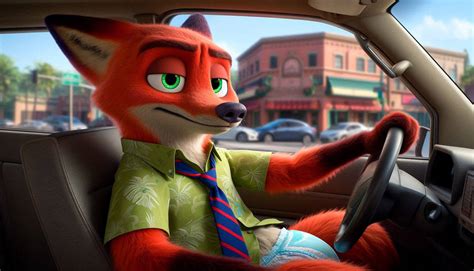 Nick Wilde Drives His Car 3 By Barthisher98 On Deviantart