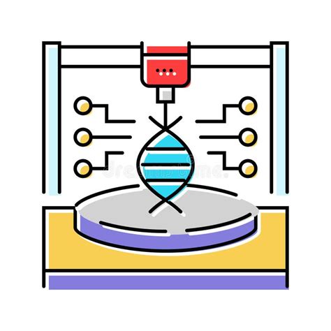 Synthetic Biology Cryptogenetics Color Icon Vector Illustration Stock Illustration
