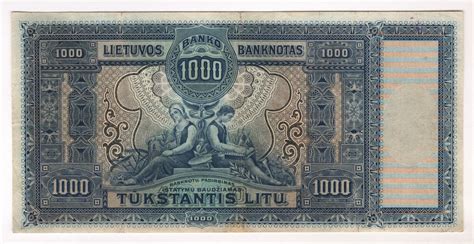 1000 Litu Lithuania Numista