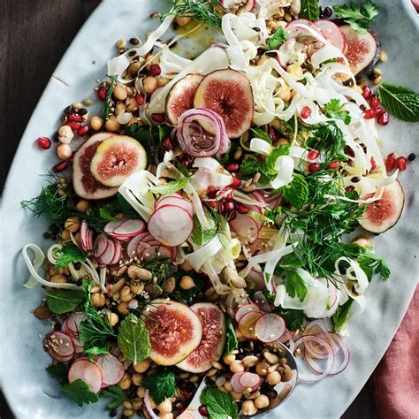 Fig Fennel And Grain Salad With Citrus Dressing Recipe Gourmet Traveller