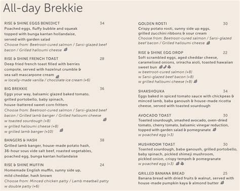 Tapestry Kl Chow Kit Cafe Brunch And Lunch Menu The Yum List