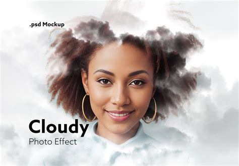Cloudy Photo Effect For Photoshop Cloudy Photo Overlay Cloudy Layer