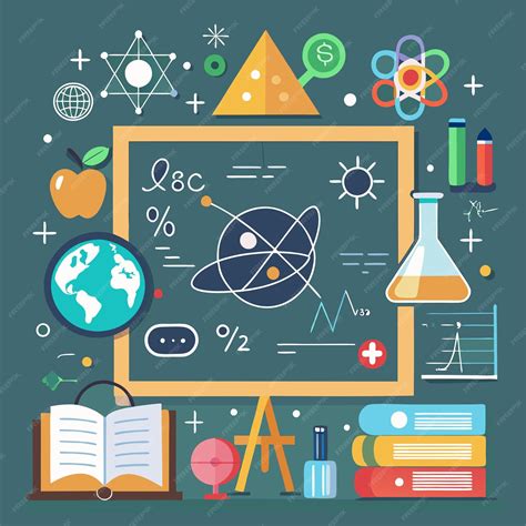 A Drawing Of A Classroom With A Blackboard With A Diagram Of A Brain