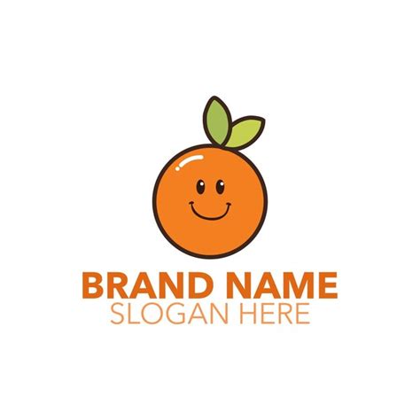 Premium Vector Cute Orange Logo Template Design