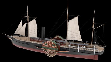 Artstation American Sidewheel Steamer Ss Winfield Scott
