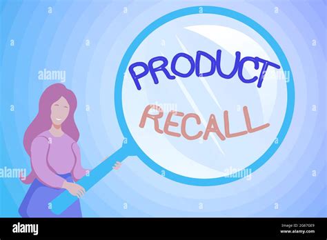 Text Caption Presenting Product Recall Word Written On Request To Return The Possible Product